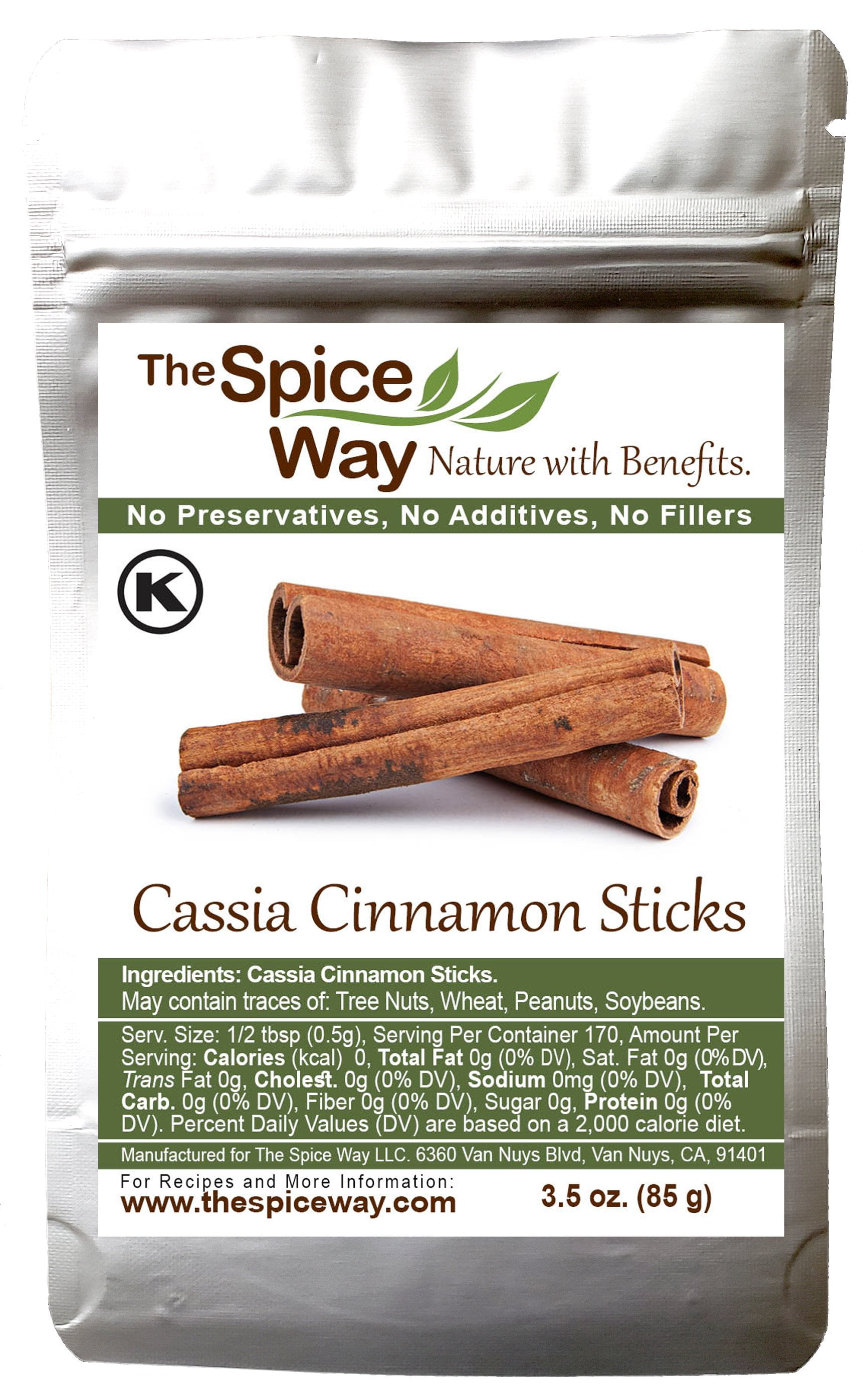 The Spice Way Cassia Cinnamon Sticks - European, Middle Eastern, Asian ...