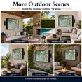 Green Palm Tree Waterproof Outdoor TV Cover, Summer Tropical Plant ...
