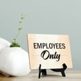 Employees ONLY Table or Counter Sign with Easel Stand, 6" x 8 ...