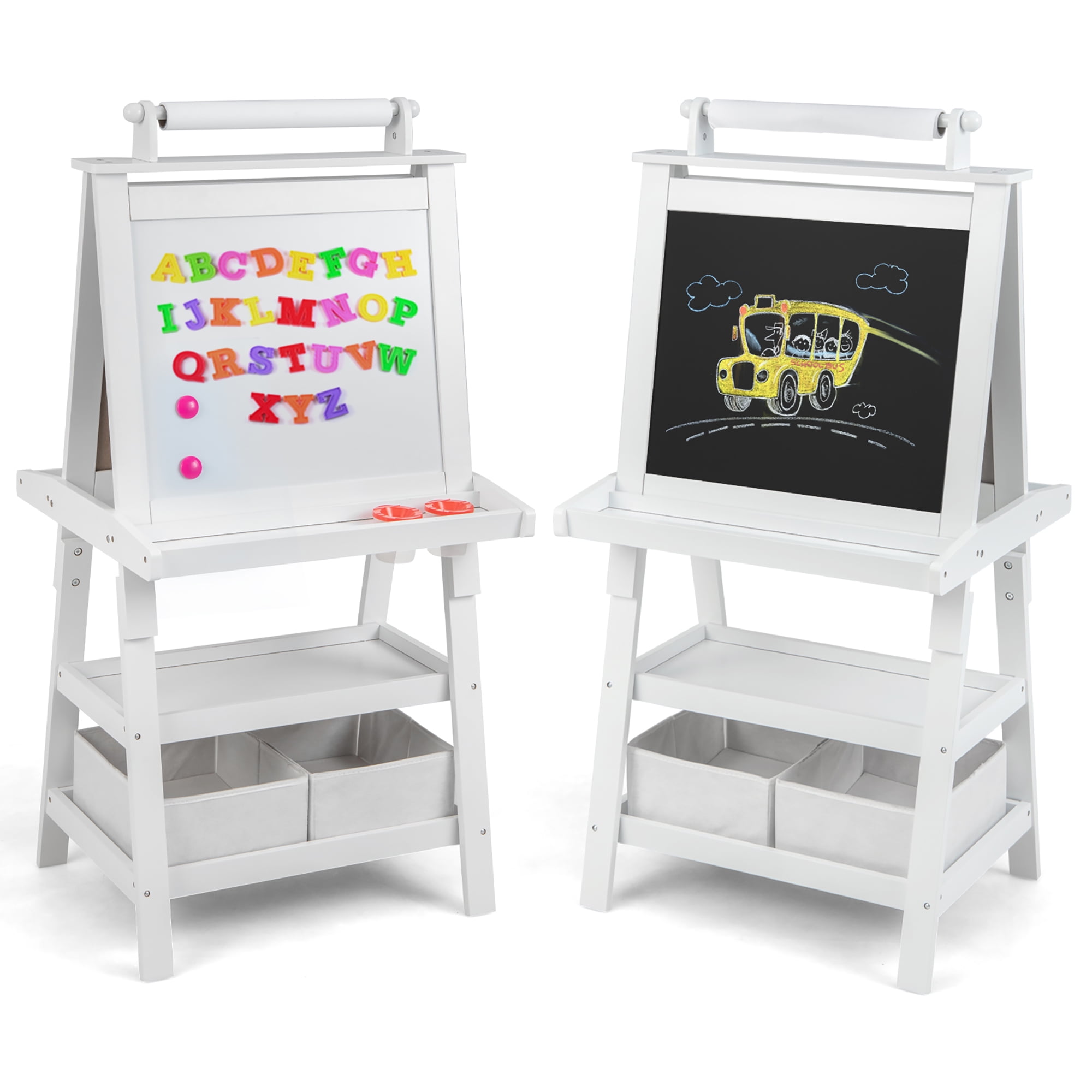 Click here for Gymax 3 In 1 Double-Sided Storage Art Easel W/Pain... prices