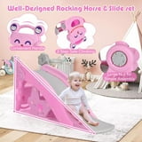 Laicejoy 4-In-1 Rocking Horse & Slide Set, Multifunctional Rocking ...