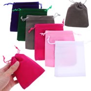 100pcs Small Drawstring Mesh Gift Bags Organza Bags 2.8x3.5" Pouches ...