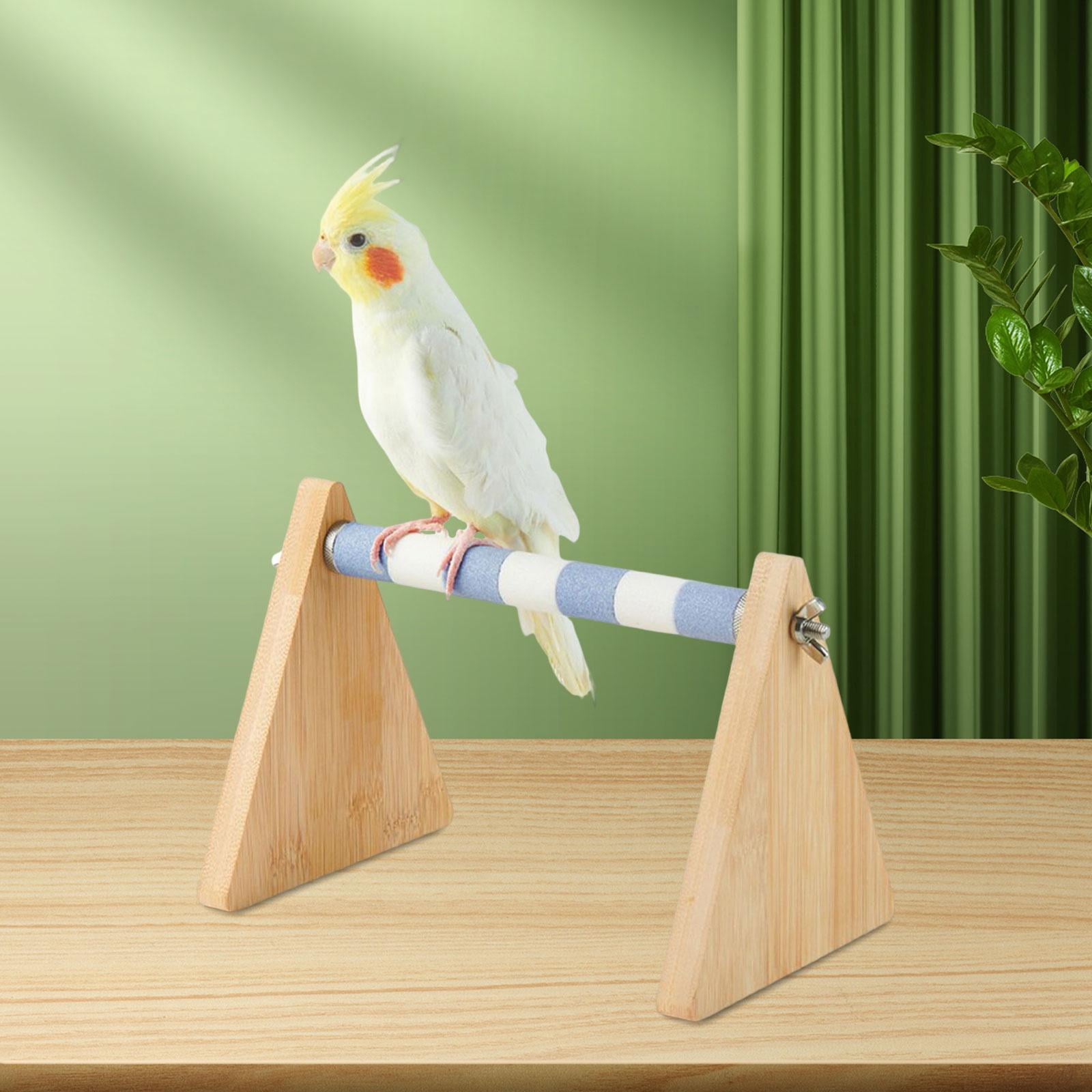 Tabletop Bird Perch Desktop Bird Stand Grinding Claw Bird Training ...