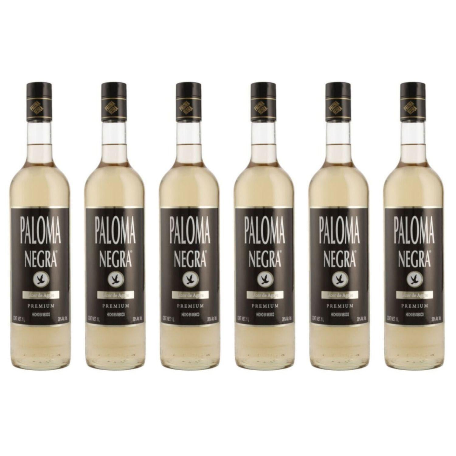 Pack de 6 Licor de Agave Paloma Negra 1 L Genérico ra 1 L | Walmart en ...