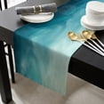 Blue Teal Ombre Table Runner 72 Inches Long - Coastal Beach Modern ...
