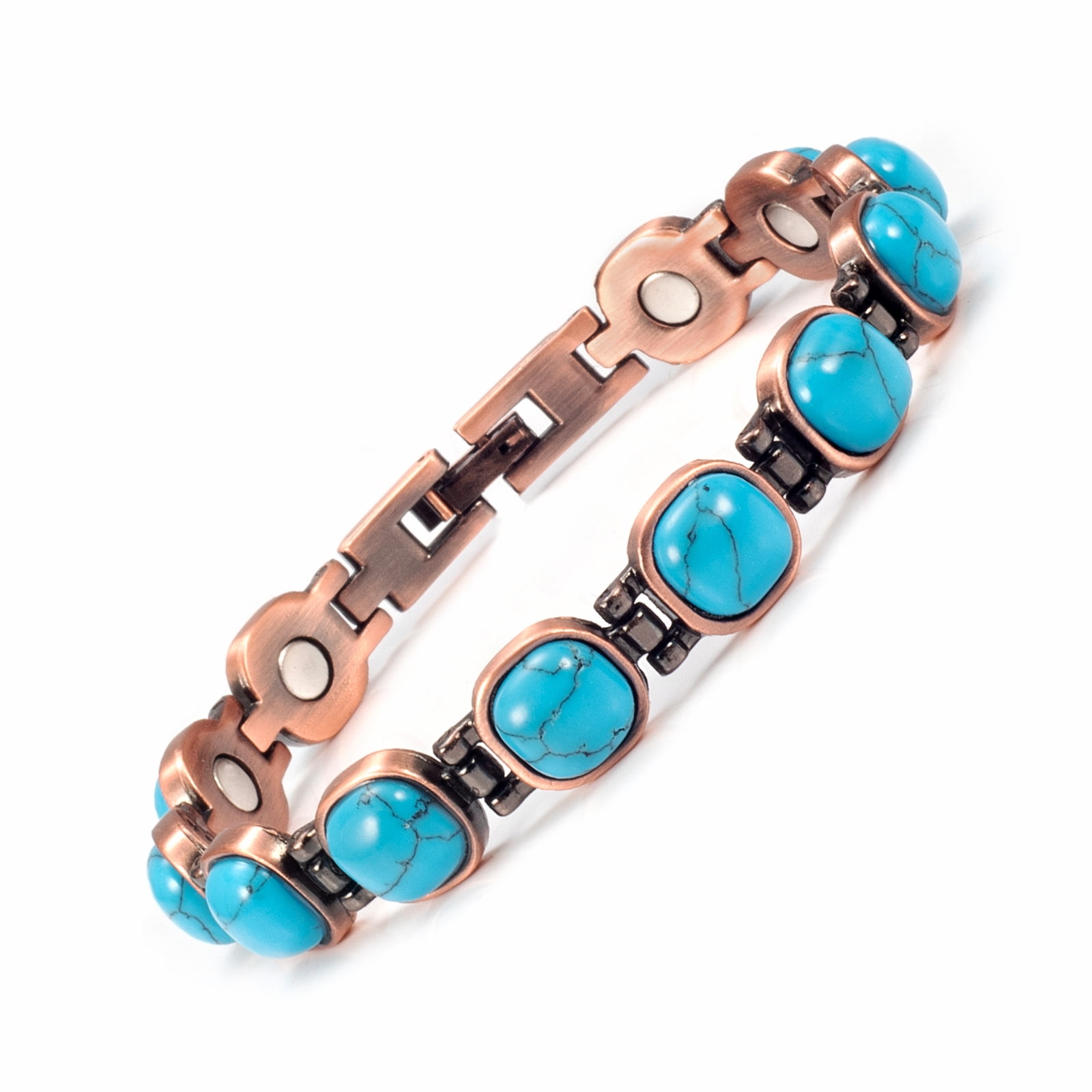 EnerMagiX Turquoise Copper Bracelet for Women, Arthritis and Joint ...