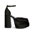 Steve Madden Charlize Women's Satin Platform Chunky Block Heel Pumps ...