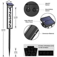 Solar Address Sign, House Numbers for Outside, Lighted Address Plaque ...