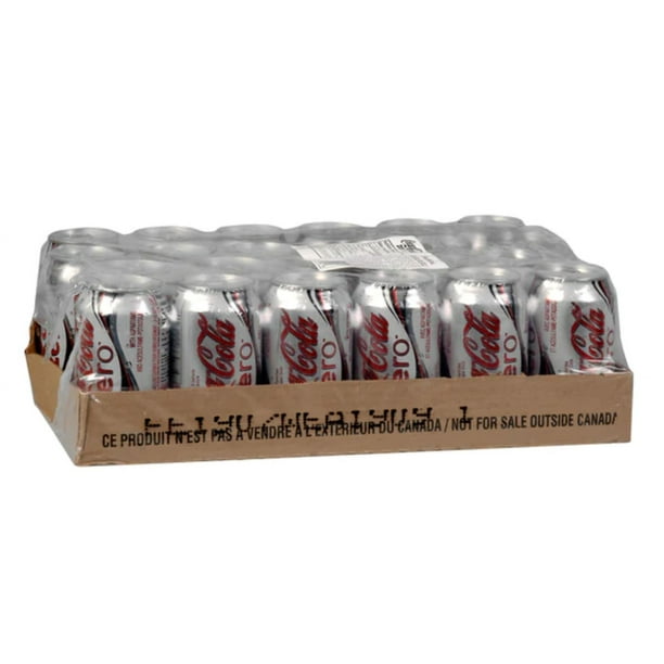 COCA COLA - COKE ZERO CDN CANS 355ml - Pack of 24 - Walmart.ca