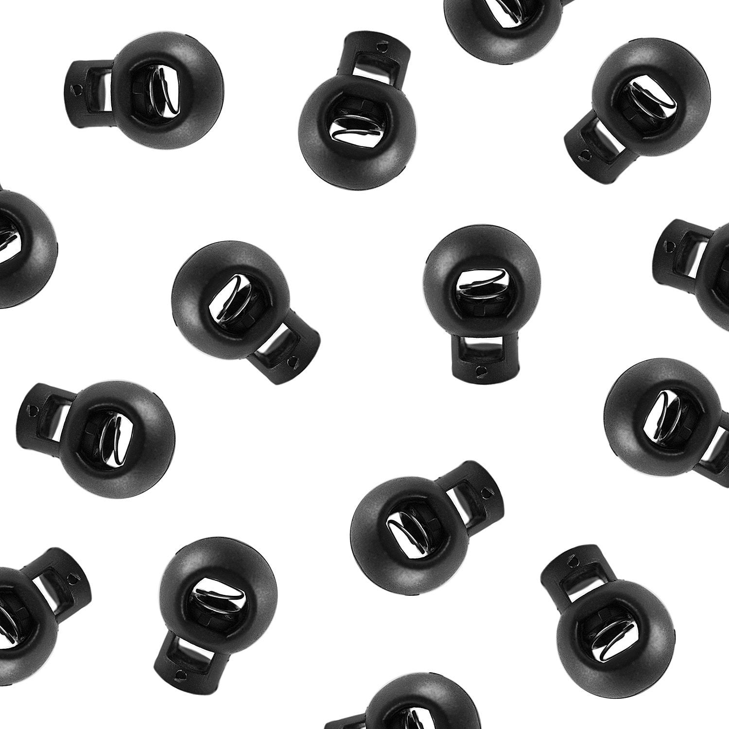 Single Hole Spring Loaded Ball Shaped Cord Fastener (20 Pieces) by ...