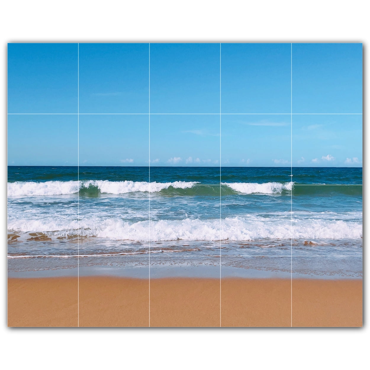 Picture-Tiles.com: Beach Ceramic Tile Wall Mural WAL500044-54XL. 60"W x ...