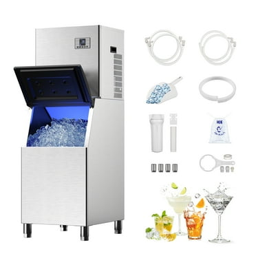 Free Shipping! BENTISM Commercial Ice Maker 360LBS/24H & 330.7LBS ...