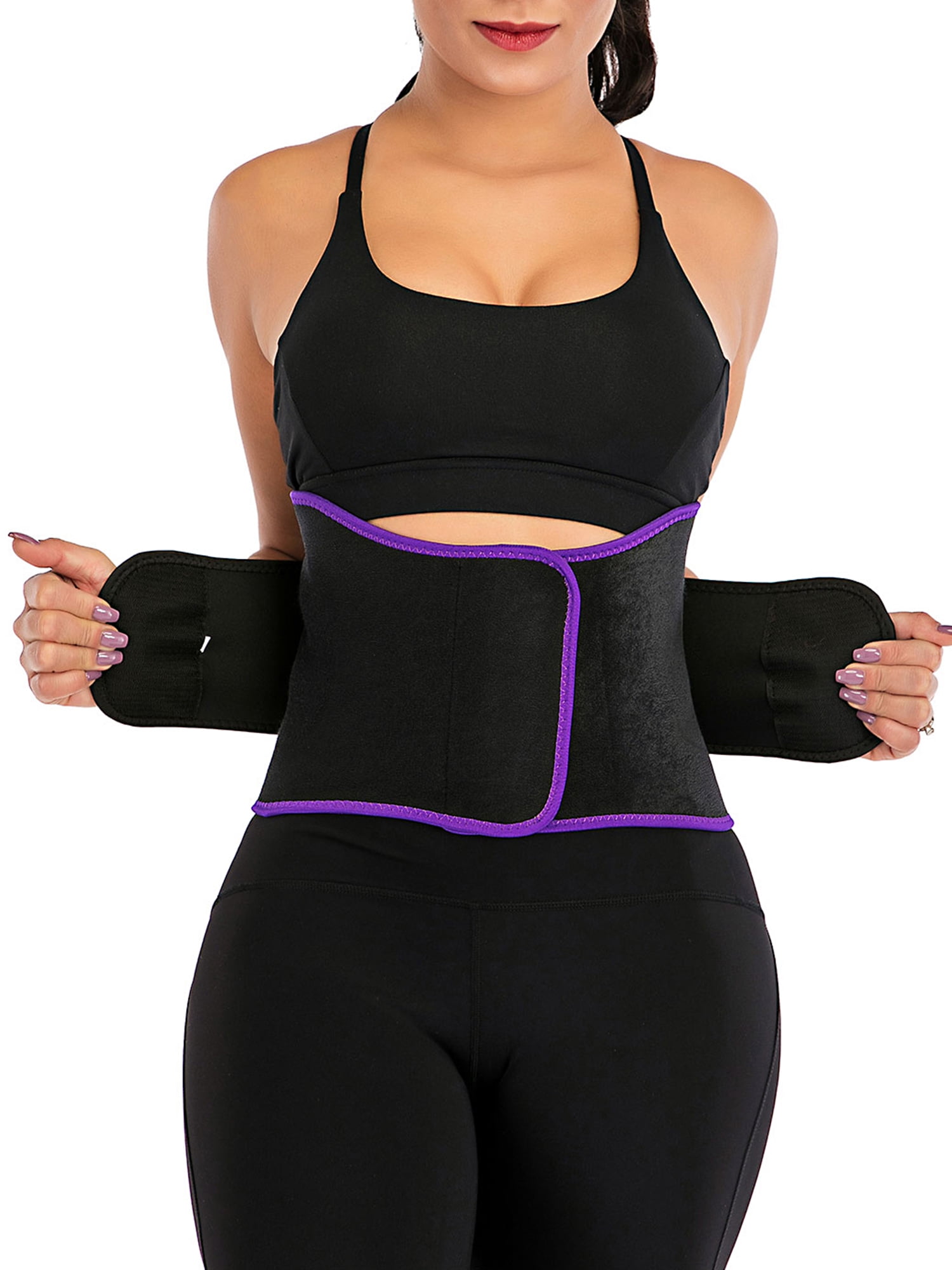 FANNYC Women Waist Trainer Corset Belts Neoprene Tummy Control Double ...