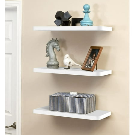 White ,Wall Storage Set of 3,Mod n Wall Mounted Unit with Invi ible ...