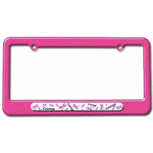 Breast Cancer Awareness Courage License Plate Tag Frame, Multiple ...