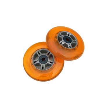 2 100mm BLACK Replacement WHEELS for RAZOR SCOOTER - Walmart.com