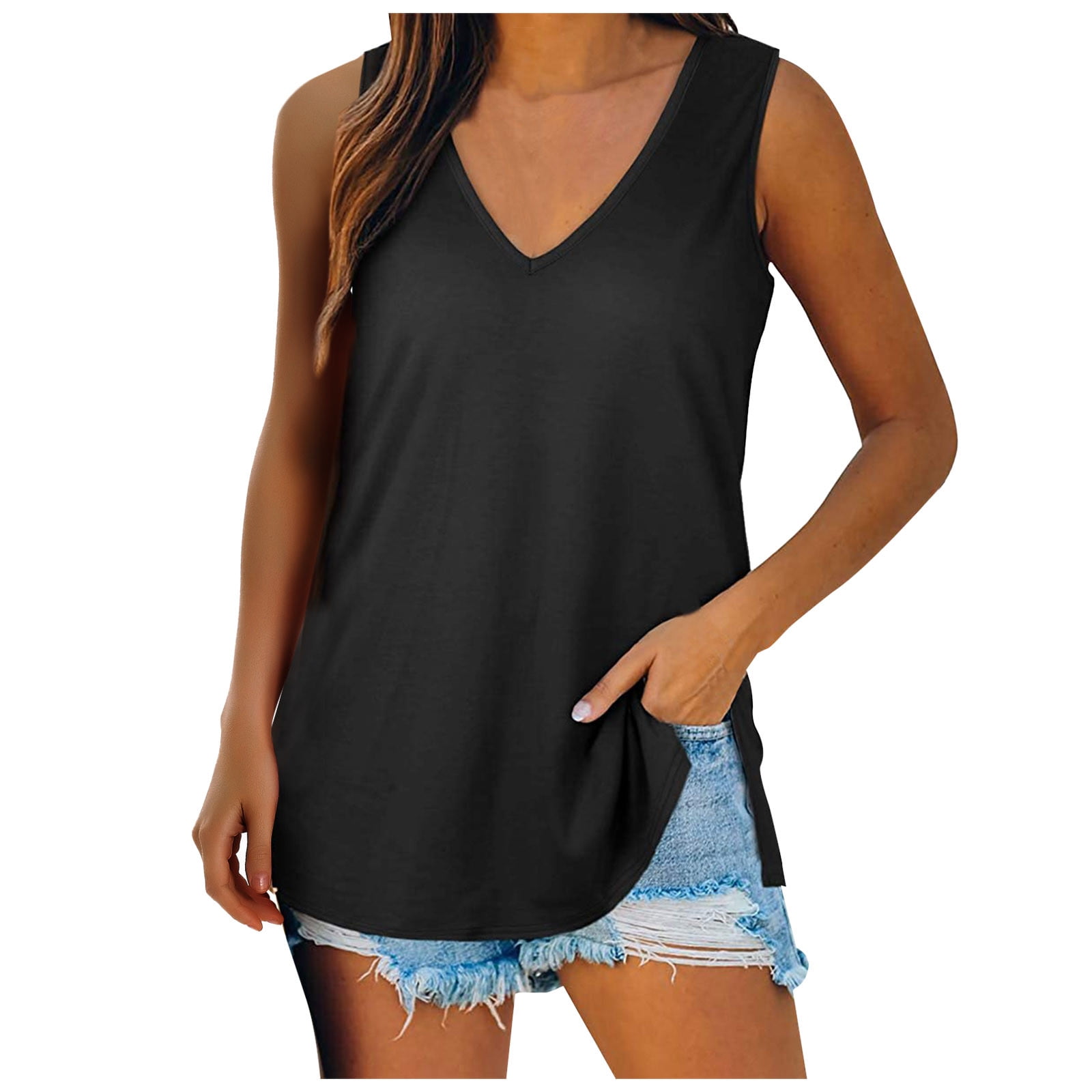 Click here for Msjuheg Sleeveless Tops For Women Tank Top For Wom... prices