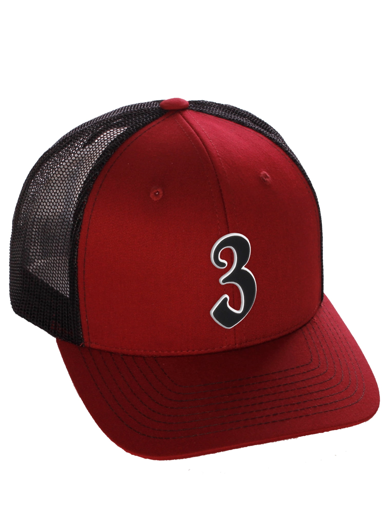 Daxton Classsic Baseball Trucker Hat Old English A to Z Letters Numbers ...