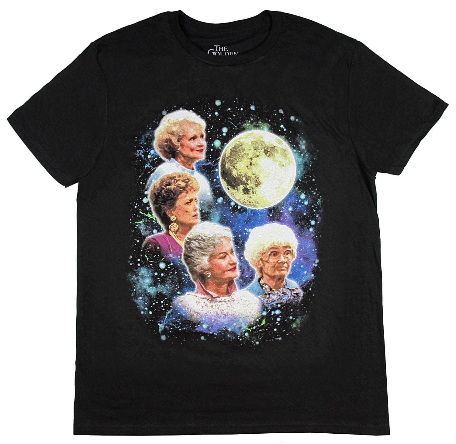 The Golden Girls Women's Four Golden Girls Moon T-Shirt (Large ...