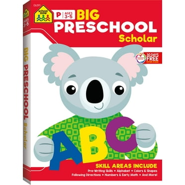 SCHOOL ZONE: Big Kindergarten (Workbook) (Paperback) - Walmart.com