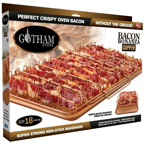 Gotham Steel Bacon Bonanza XL Bacon Tray with Pan As Seen on TV ...
