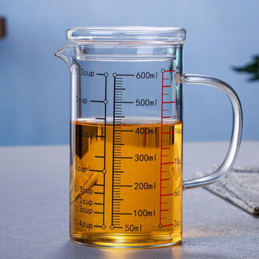 Glass Graduated Cup,Measuring Cup High Borosilicate Glass with Scale ...