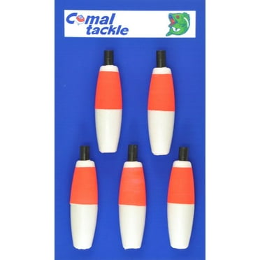 Comal Tackle Cigar Peg Slotted Float, Assorted Colors, 2.5", 5 ct ...