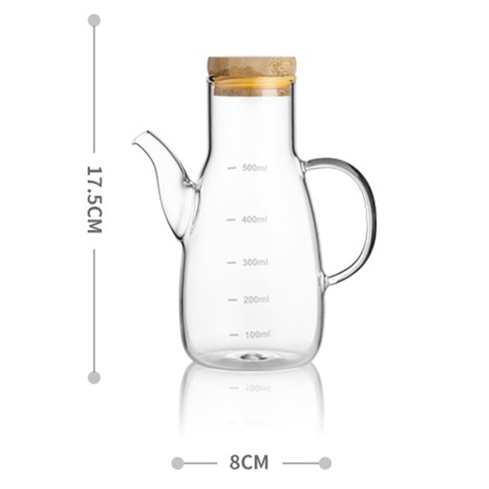 Xmarks Oil Bottle - 500ml/17oz Olive Oil Glass Dispenser - Oil Vinegar ...