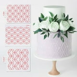 Mosey Cake Stencil Reusable Fondant Cake Edge Molding Stencil Hand ...
