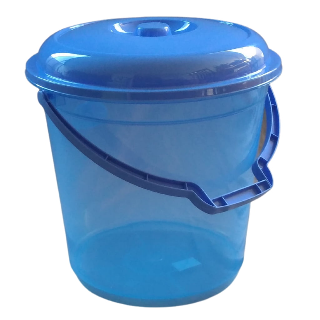 Cubeta con Tapa 16 litros Azul Masterhands 16 litros | Walmart en línea