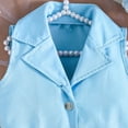 ATOGUTA Girl's Summer Dresses Blue Sleeveless Ruffle Flowy Summer ...