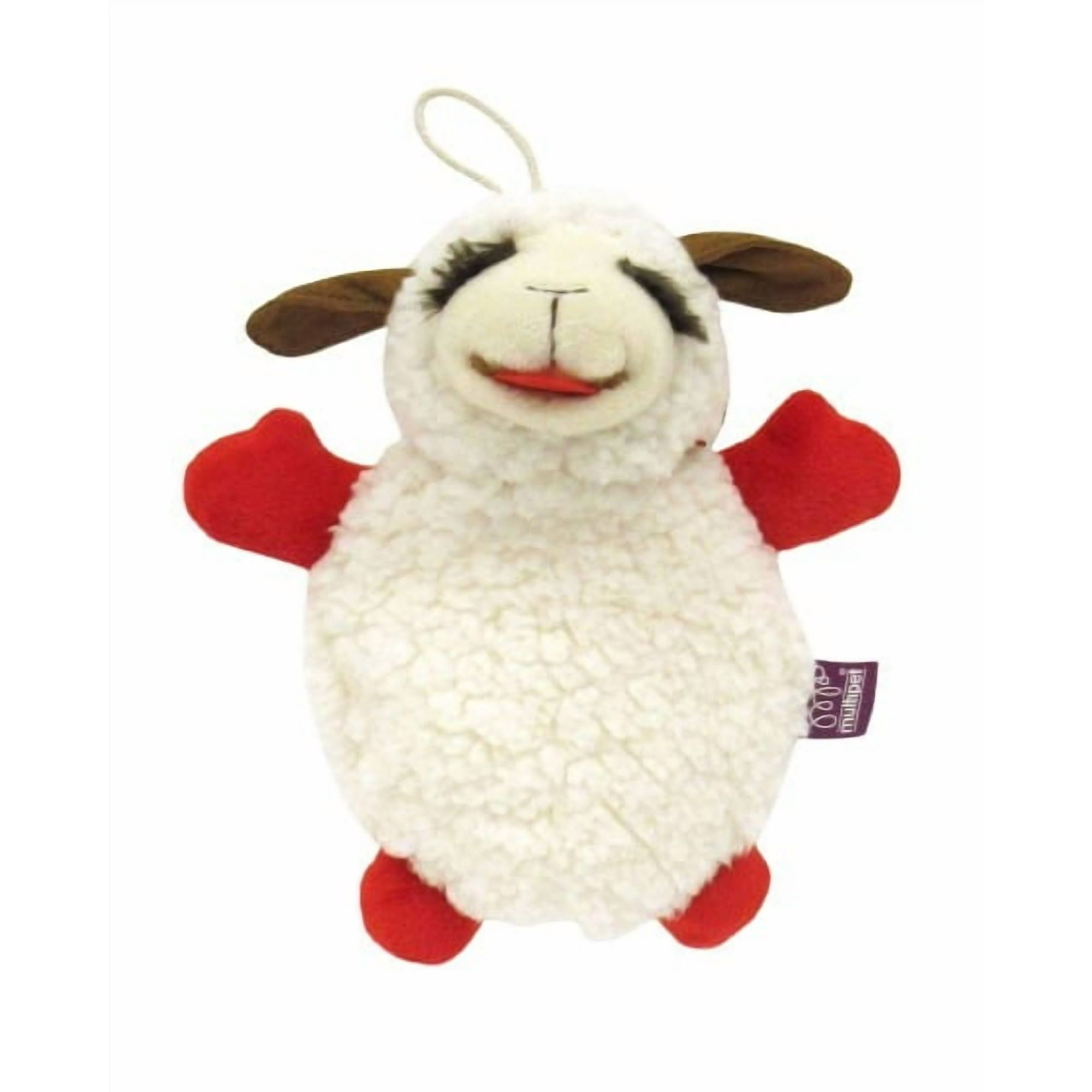 Click here for Multipet Crinkle Lamb Chop Plush Dog Toy prices