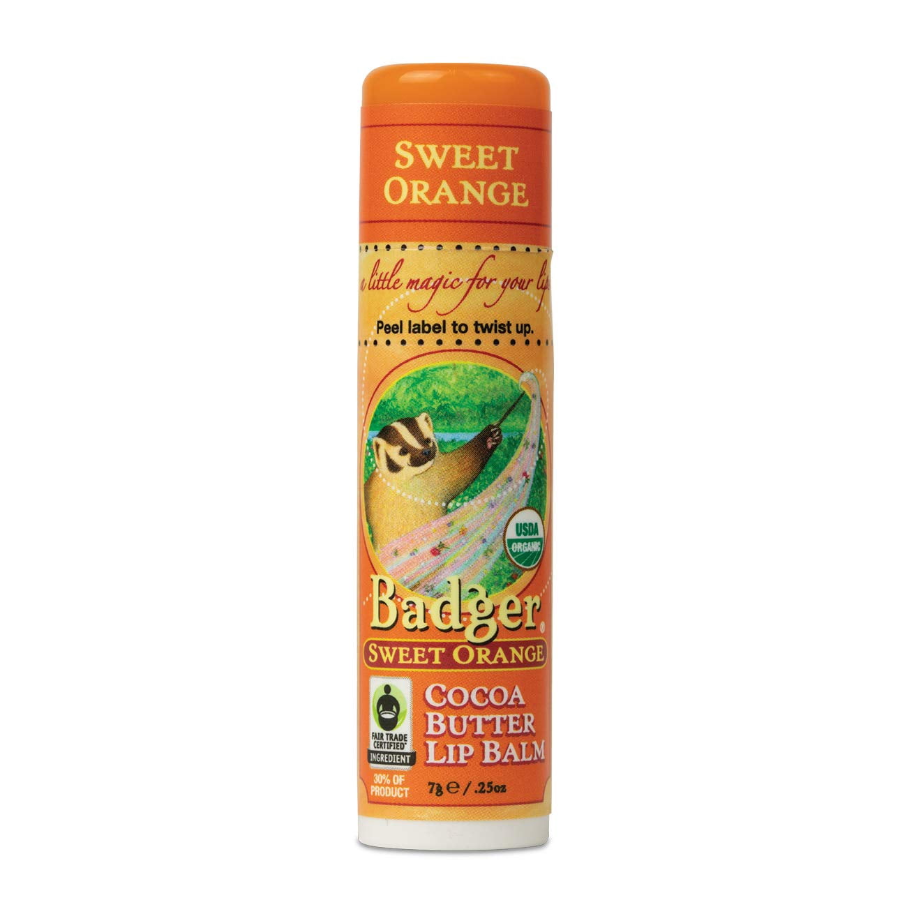 Badger Balm Cocoa Butter Lip Balm Sweet Orange, .25 Oz - Walmart.ca