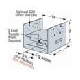 Simpson Strong-Tie ABU88Z 8-Inch x 8-Inch Standoff Post Base ZMAX ...