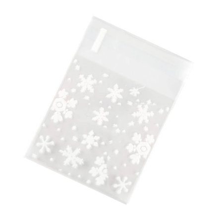 Guardoinrt 100Pcs Transparent Packing Bag Resealable Plastic Biscuit ...