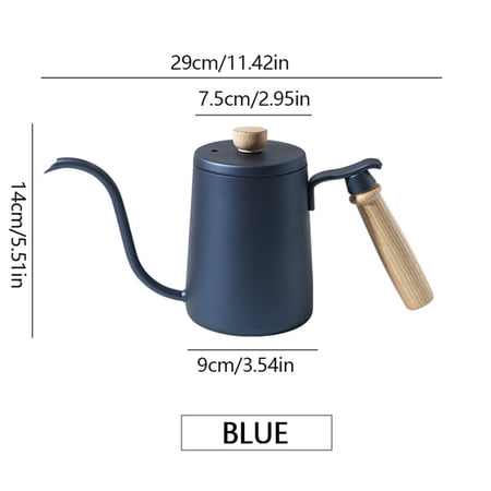 Coffee Kettle Container Stainless Steel Cafe Teapot Tea Kettles Pour ...