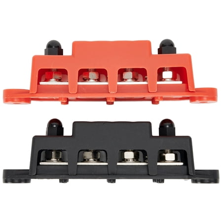 12V Power Distribution Block 250A Covered Busbar Terminal Block Binding ...