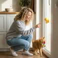 Automatic Cat Toy for Indoor Cats, Electric Retractable Teaser Wand ...