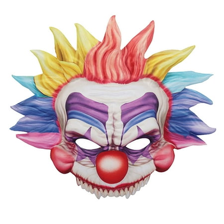 Halloween Scary Clown Face Cover PU Foam Face Covering Halloween Horror ...