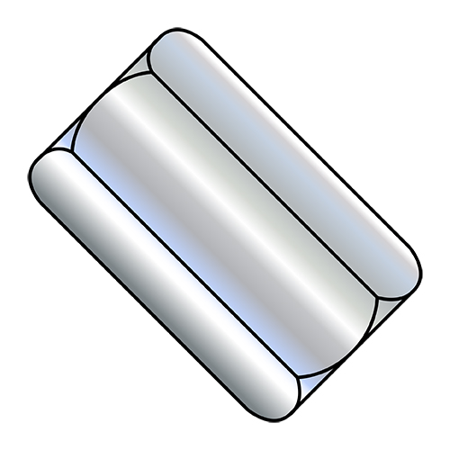 7/8-9X2 1/2 Hex Rod Coupling Nut 1 1/4 inch Across Flats Zinc (Pack Qty ...