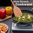 6 Piece Wooden Cooking Spoons Set, Natural Kitchen Utensils with Smooth ...