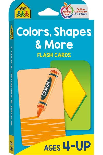 School Zone Colors, Shapes & More Flash Cards - Walmart.com