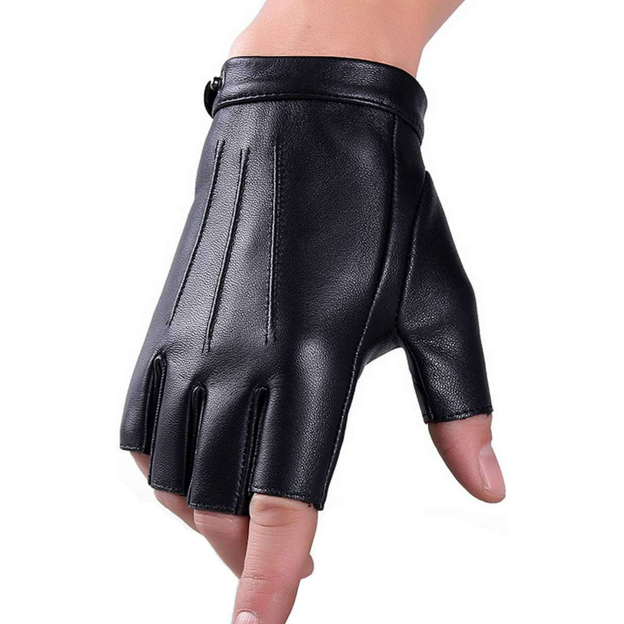 Click here for Minzimin 1pcs Fingerless Driving Gloves Pu Faux Le... prices