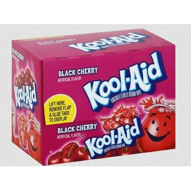 Kool-Aid Black Cherry Unsweetened Soft Drink Mix, 0.13-Ounce Envelopes ...