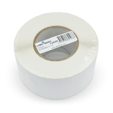 3" x 8" Matte Inkjet Label Rolls 350 Labels Per Roll, 3 Inch Core, 6 ...