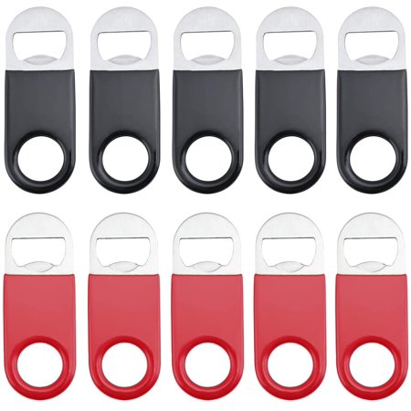 Bar Blade Bottle Openers, Stainless Steel Flat Beer Openers with Coated ...