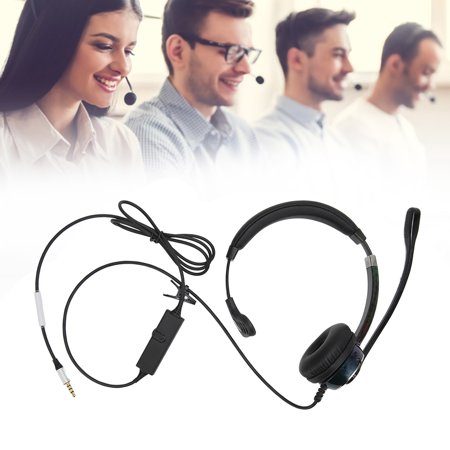 Single Ear Customer Service Headset, 4 Types Wiring Ports Sided ...
