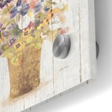 Epic Art 'Wild Flowers in Vase II on Barn Board' by Cheri Blum, Acrylic ...