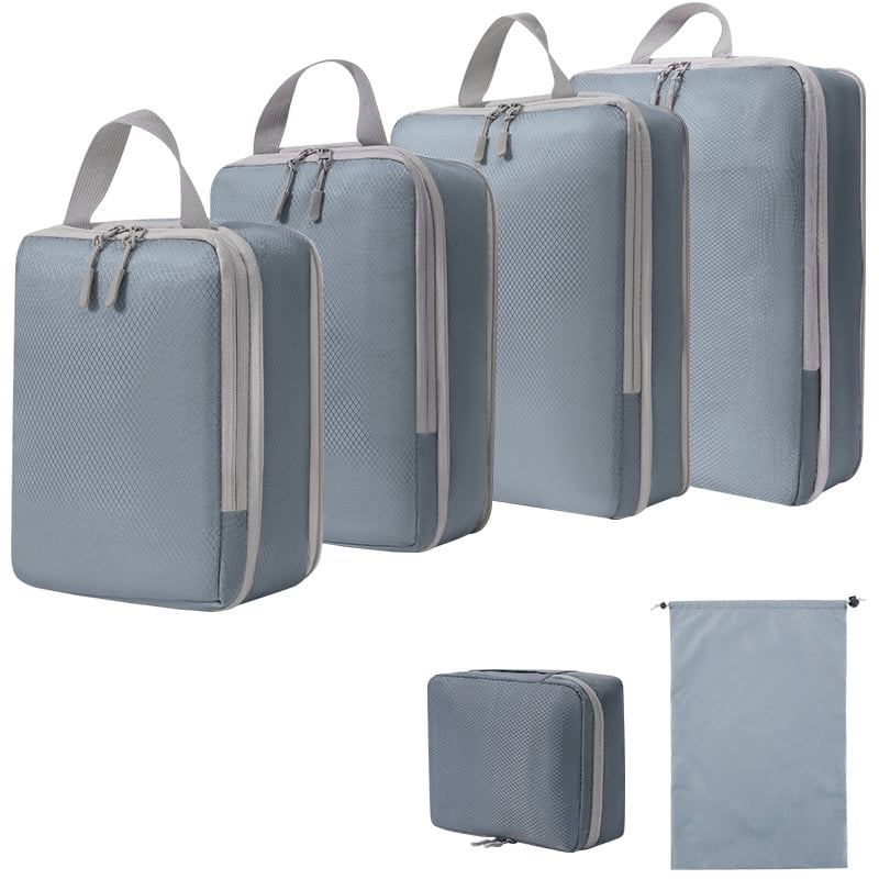 Compression Packing Cubes for Suitcases, 6pcs/Set Travel Organizer ...