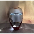 Guvpev Superhero Helmet 1:1 Collectible Wearable Mask with LED Lighting ...